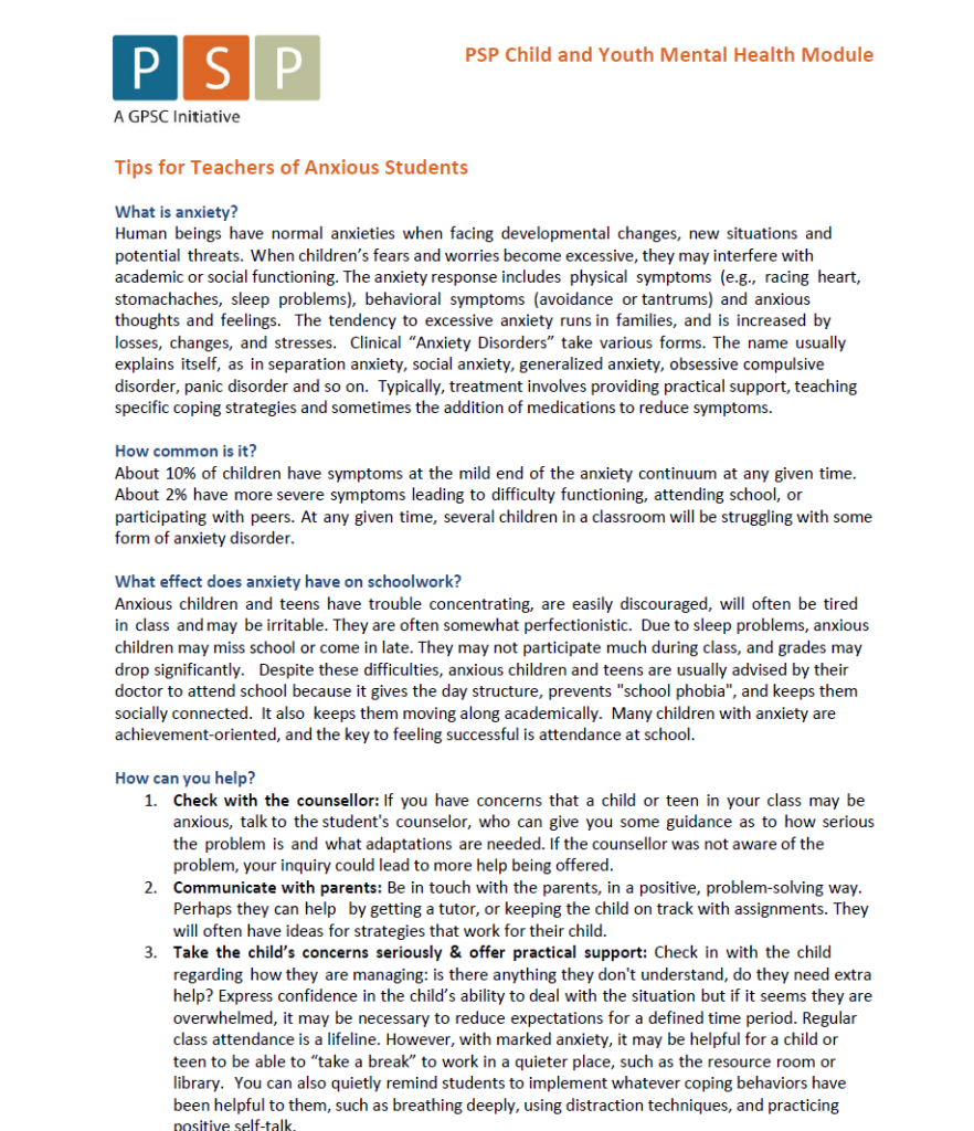 Open Mind BC - Mental Health Tools & Resources for teachers